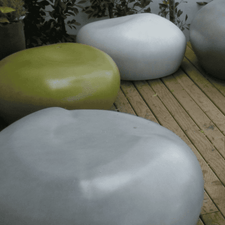 Cast Stone Pebble Garden Seat | Shopboxhill — Boxhill & Co., LLC