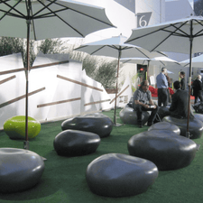 Cast Stone Pebble Garden Seat | Shopboxhill — Boxhill & Co., LLC