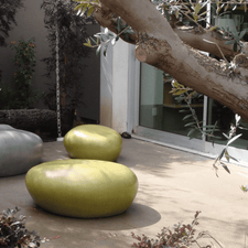 Cast Stone Pebble Garden Seat | Shopboxhill — Boxhill & Co., LLC