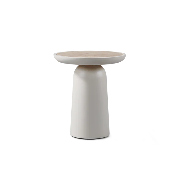 Nova Aluminum Round Outdoor Side Table — Boxhill & Co., LLC