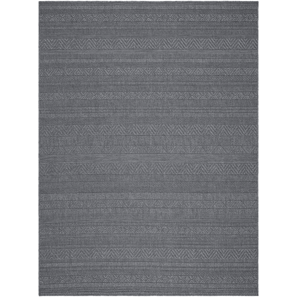 Sandra Machine Woven Outdoor Rug | Charcoal Grey — Boxhill & Co., LLC
