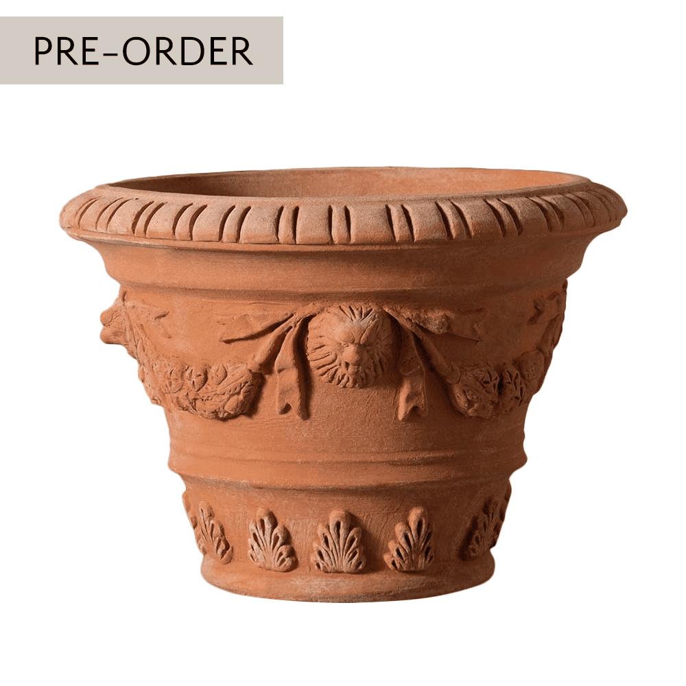 Italian Terracotta Lion's Head Pot | Boxhill — Boxhill & Co., LLC