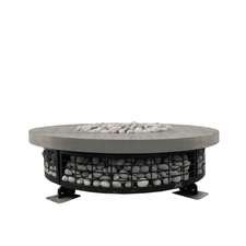 Fuego 54 Outdoor Round Fire Table | Concrete Fire Pit — Boxhill & Co., LLC