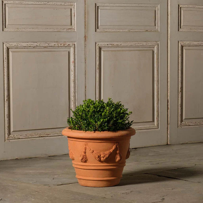 Italian Terracotta Garland Vase | Boxhill — Boxhill & Co., LLC