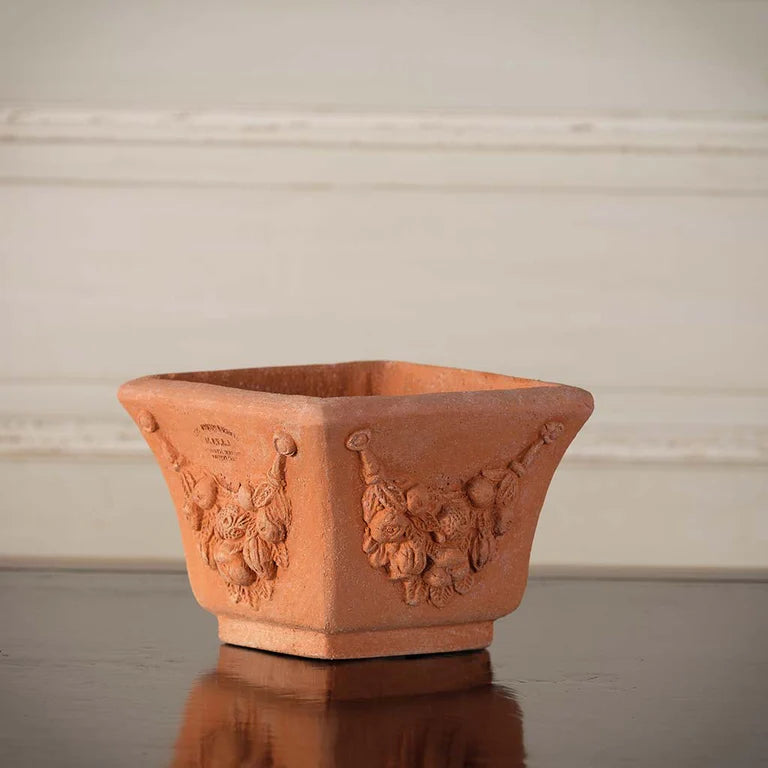 Italian Terracotta Small Square Garland | Boxhill — Boxhill & Co., LLC